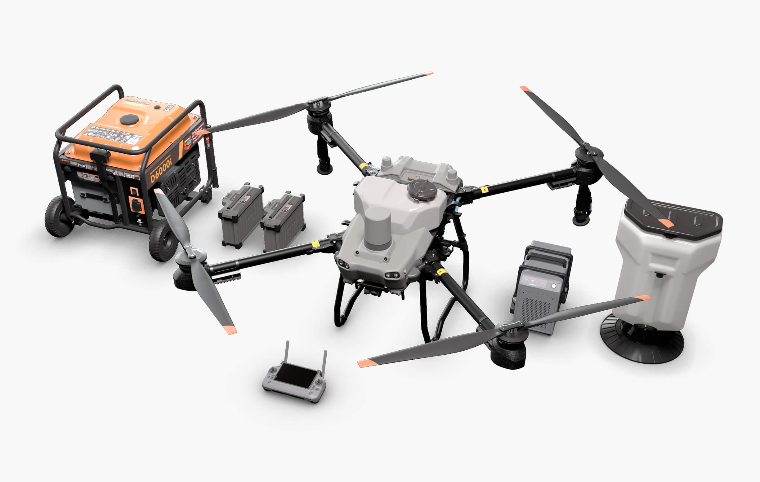 DJI AGRAS T25 - Leve e flexível - Drones Agrícolas DJI